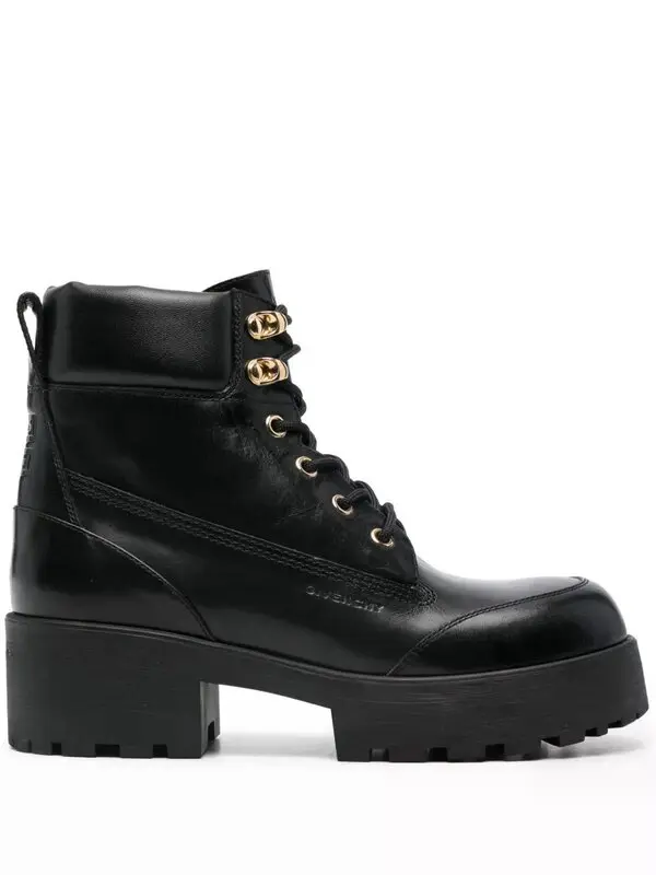 Givenchy Trekker Leather Combat Boots