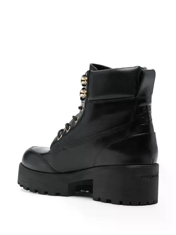 Givenchy Trekker Leather Combat Boots