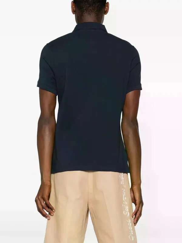 Barbour Logo-embroidered Cotton Polo Shirt - Blue