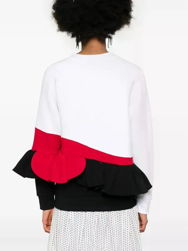 IOANA CIOLACU Pavlova Color-block Sweatshirt - White