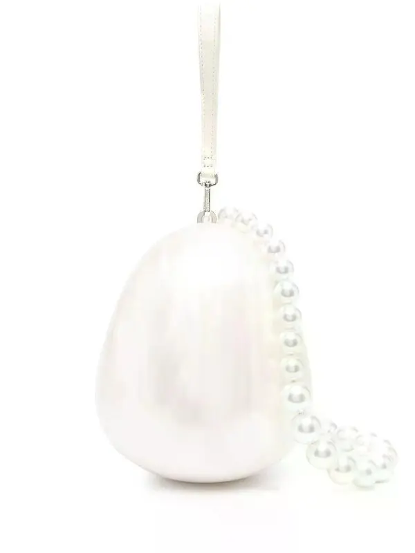 Simone Rocha Egg Faux Pearl Tote - Neutrals