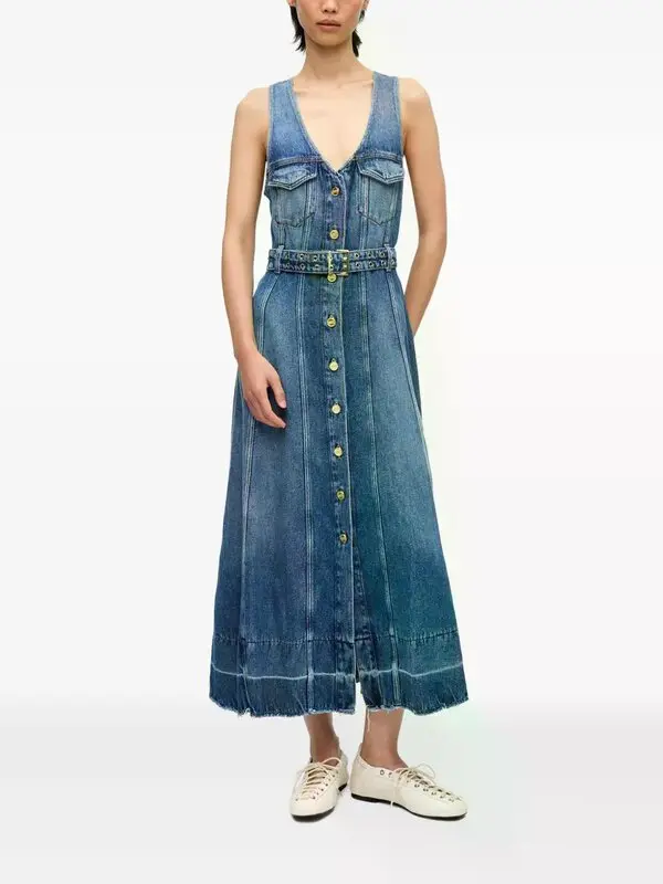 GANNI Denim Maxi Dress