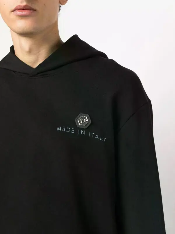 Philipp Plein Cotton Logo-print Hoodie