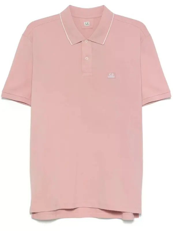 C.P. COMPANY Logo-patch Polo Shirt