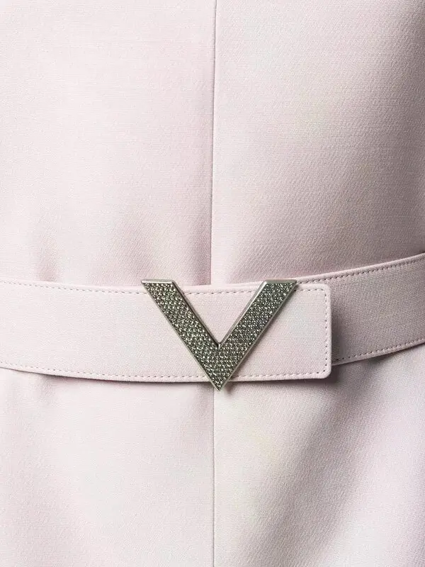 Valentino Garavani V Pavé Belted Dress