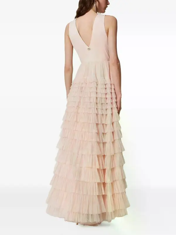 TWINSET Tiered Ruffled Gown