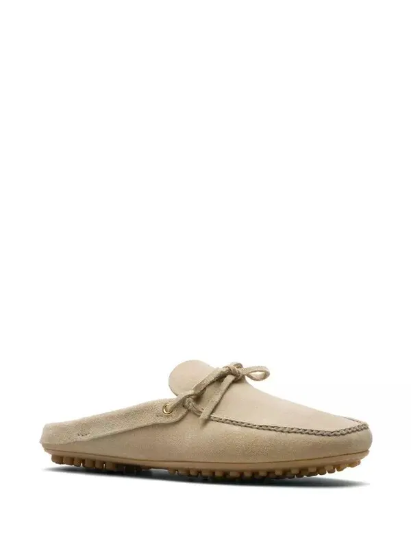 Car Shoe Bow Suede Slippers