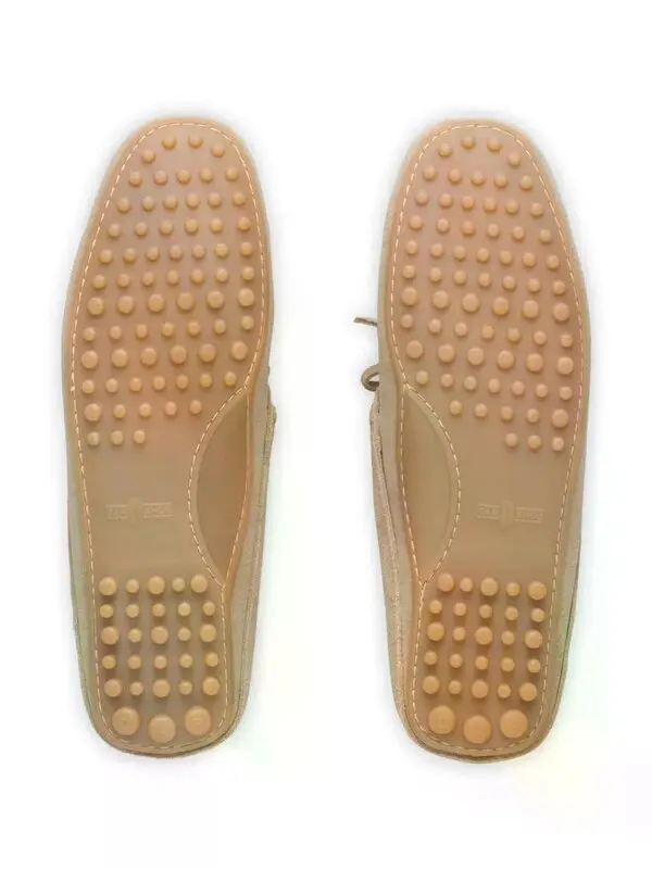 Car Shoe Bow Suede Slippers
