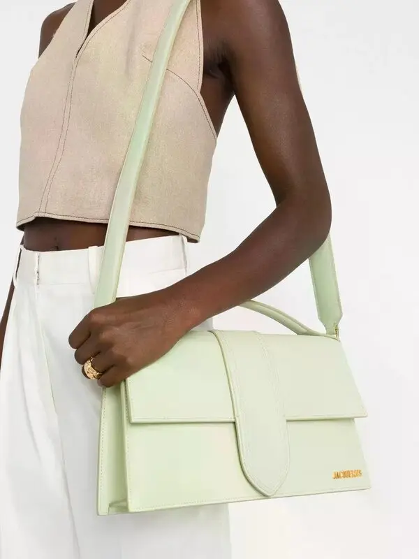 Jacquemus Le Bambinou Leather Tote Bag - Green