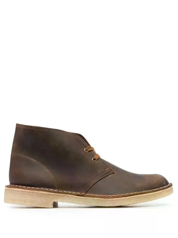 Clarks Leather Desert Boots - Brown