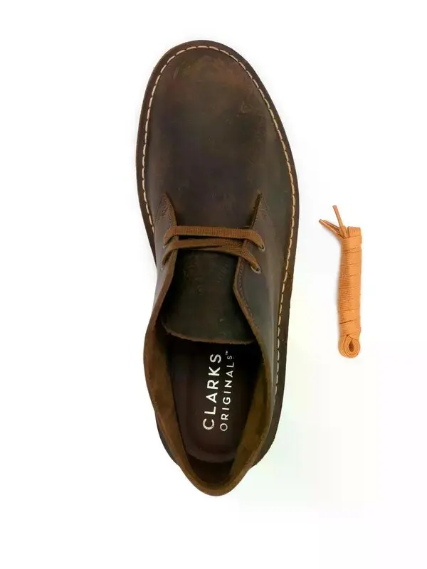 Clarks Leather Desert Boots - Brown
