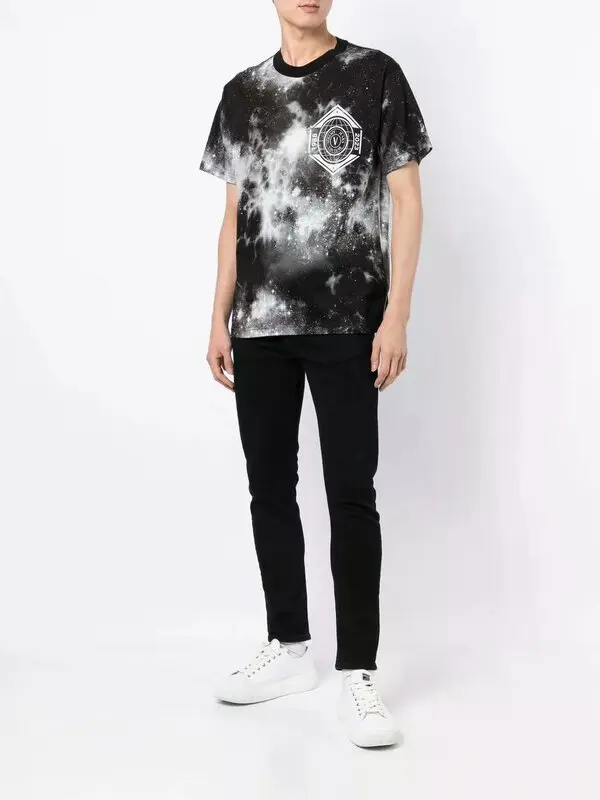 Versace Logo Tie-dye T-shirt