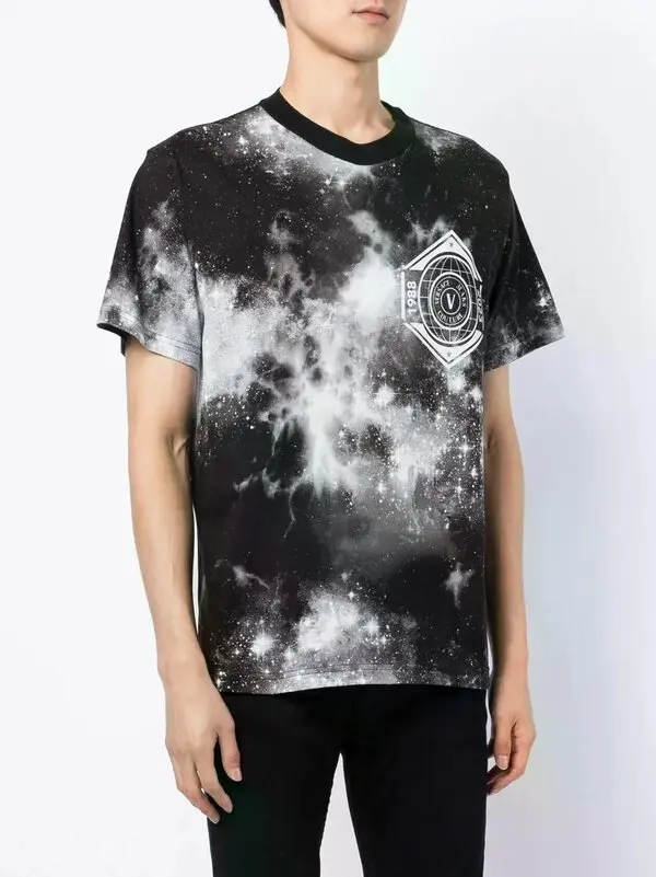 Versace Logo Tie-dye T-shirt