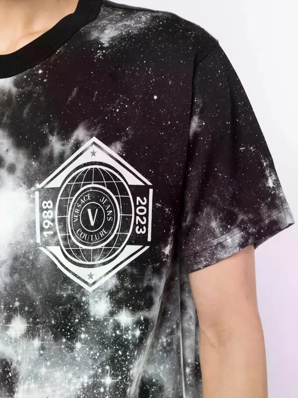Versace Logo Tie-dye T-shirt