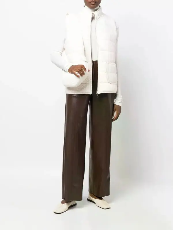 Arch4 Textured-knit Padded Gilet Jacket