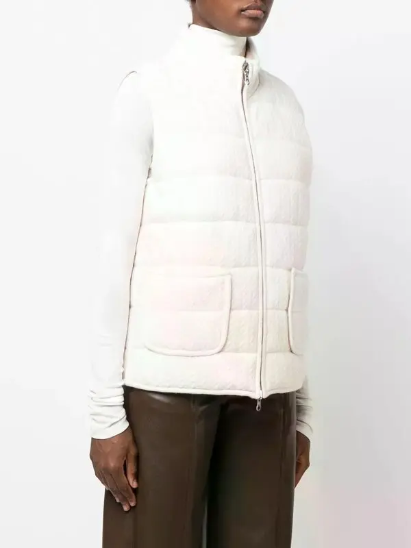 Arch4 Textured-knit Padded Gilet Jacket