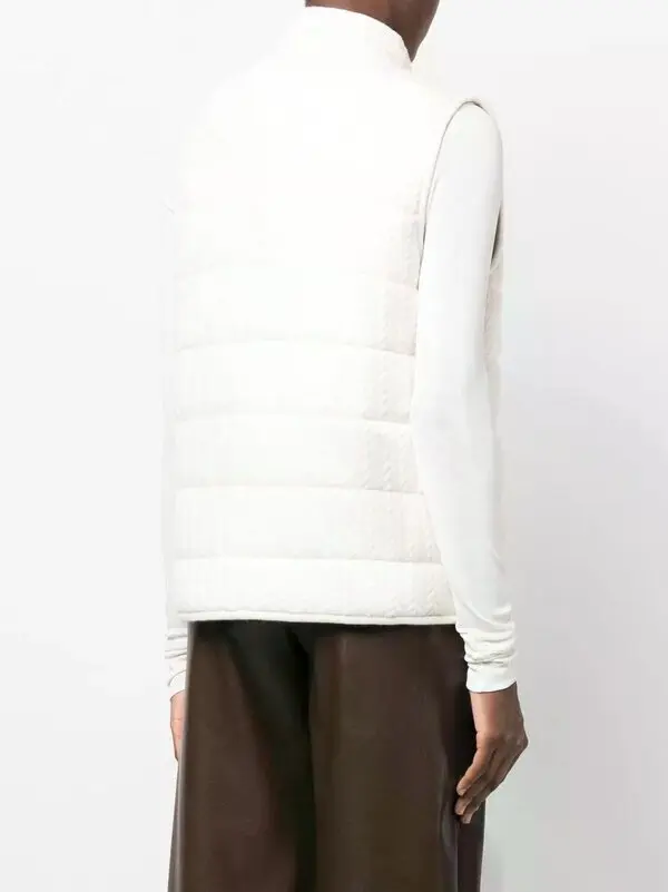 Arch4 Textured-knit Padded Gilet Jacket