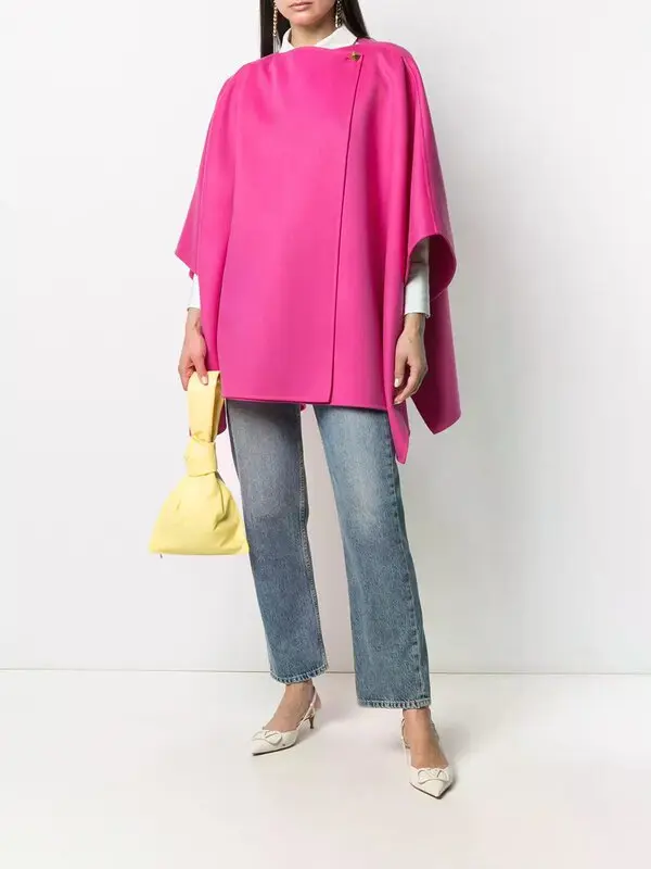 Valentino Garavani Draped Button Cape