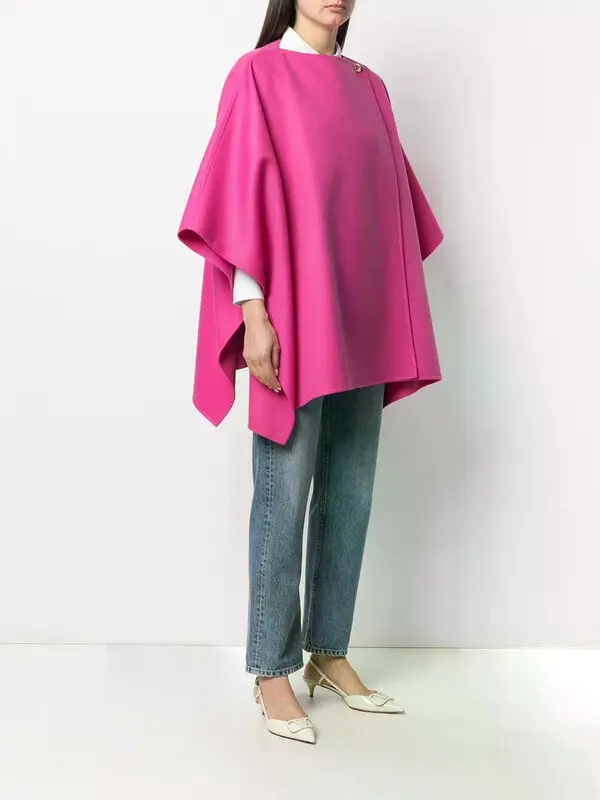 Valentino Garavani Draped Button Cape