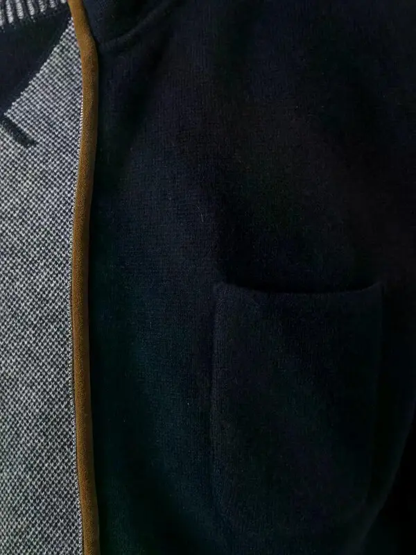 N.peal Cashmere And Suede Zip Up Gilet