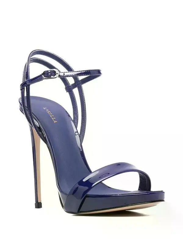 LE SILLA Gwen 120mm Patent Leather Sandals