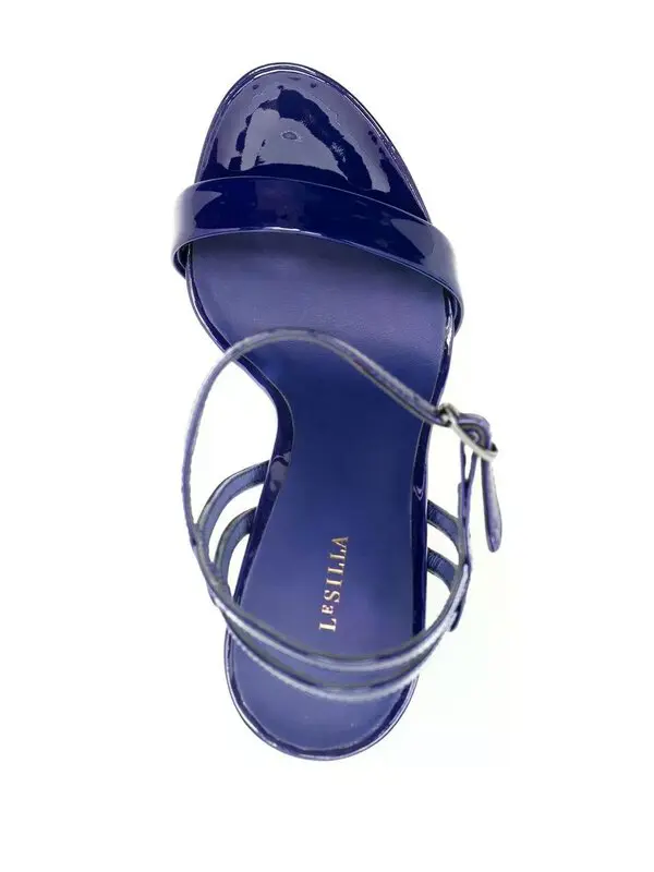 LE SILLA Gwen 120mm Patent Leather Sandals