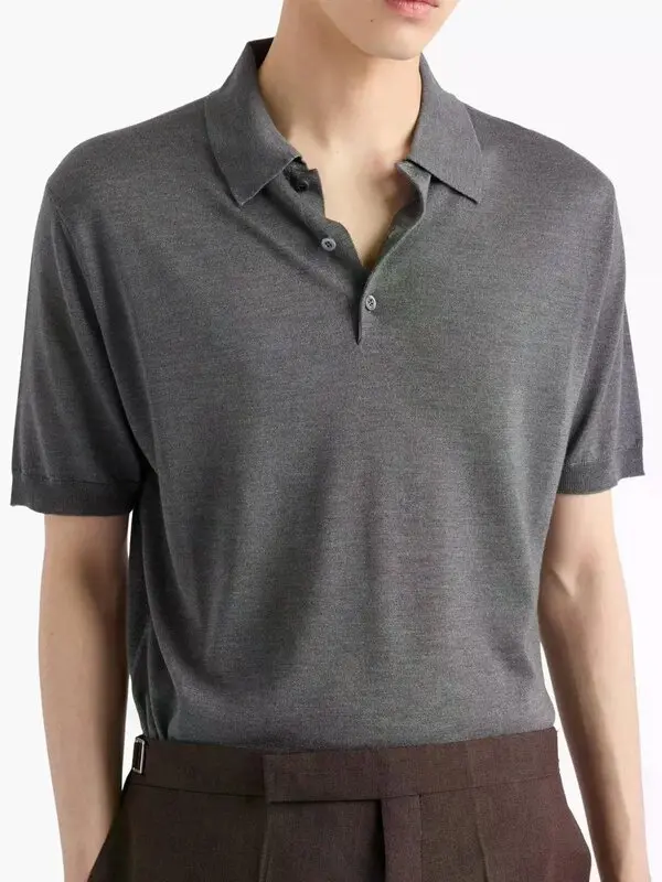 Prada Knitted Polo Shirt