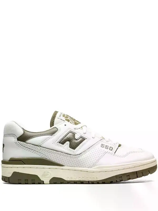 NEW BALANCE X Aimé Leon Dore 550 Olive Sneakers - White
