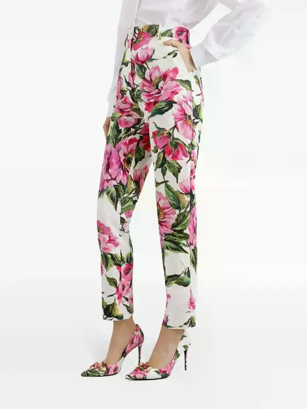Dolce & Gabbana Floral-print Trousers