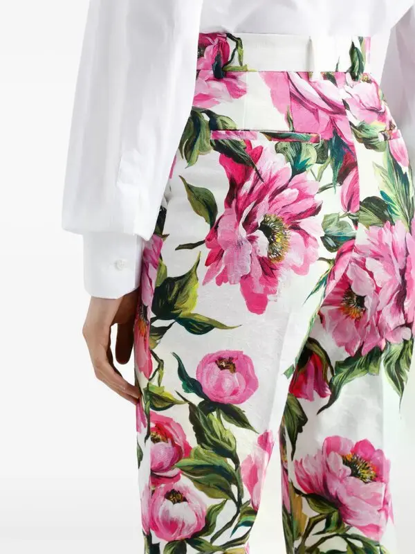 Dolce & Gabbana Floral-print Trousers