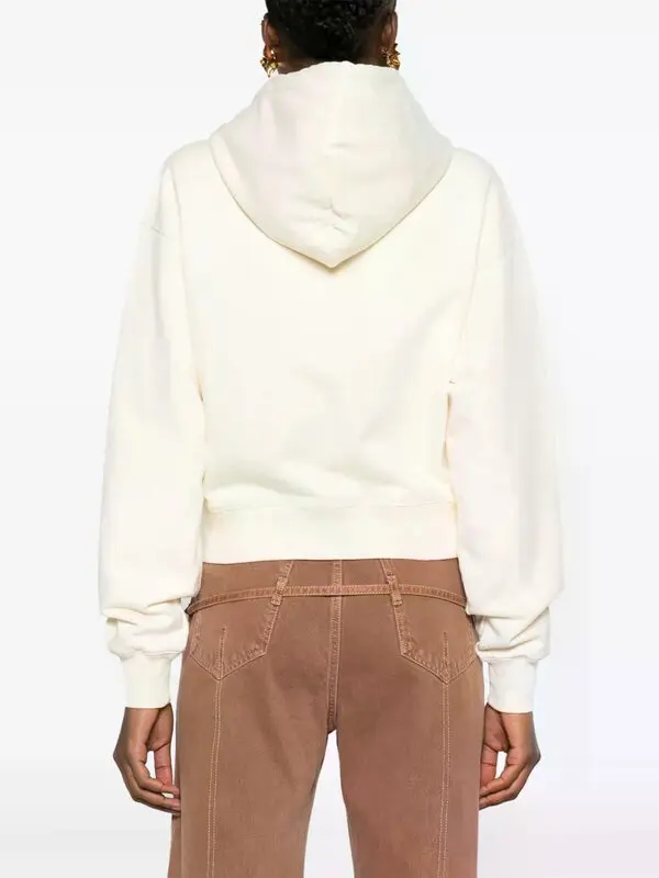 Jacquemus Cropped Hoodie - Neutrals