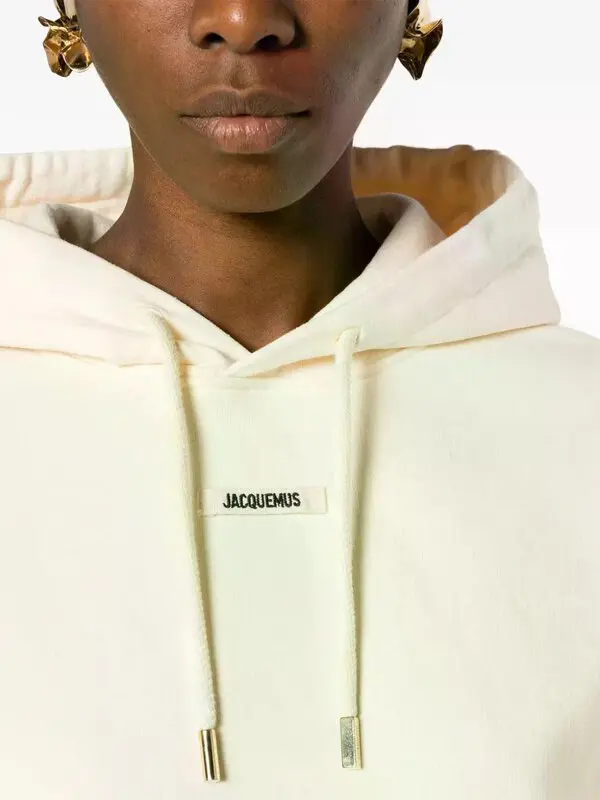 Jacquemus Cropped Hoodie - Neutrals