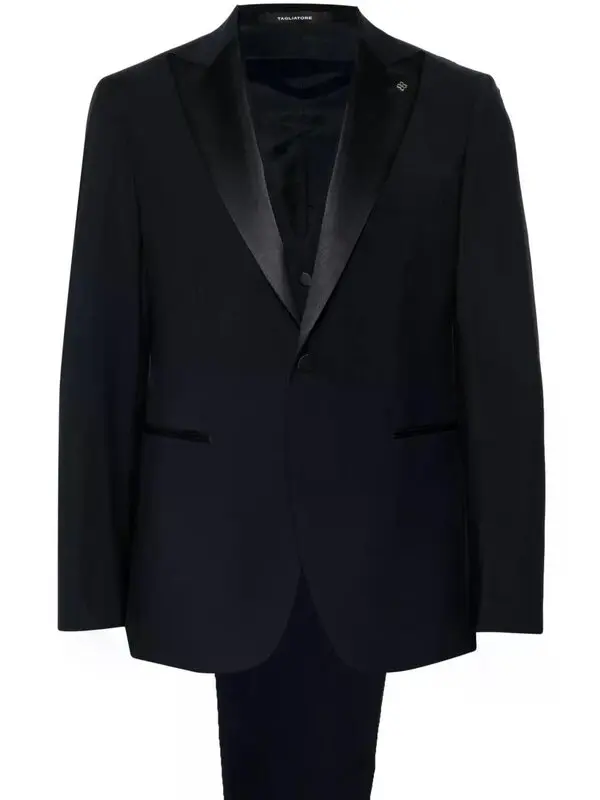 Tagliatore Three-piece Virgin Wool Suit - Blue