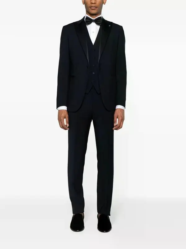Tagliatore Three-piece Virgin Wool Suit - Blue