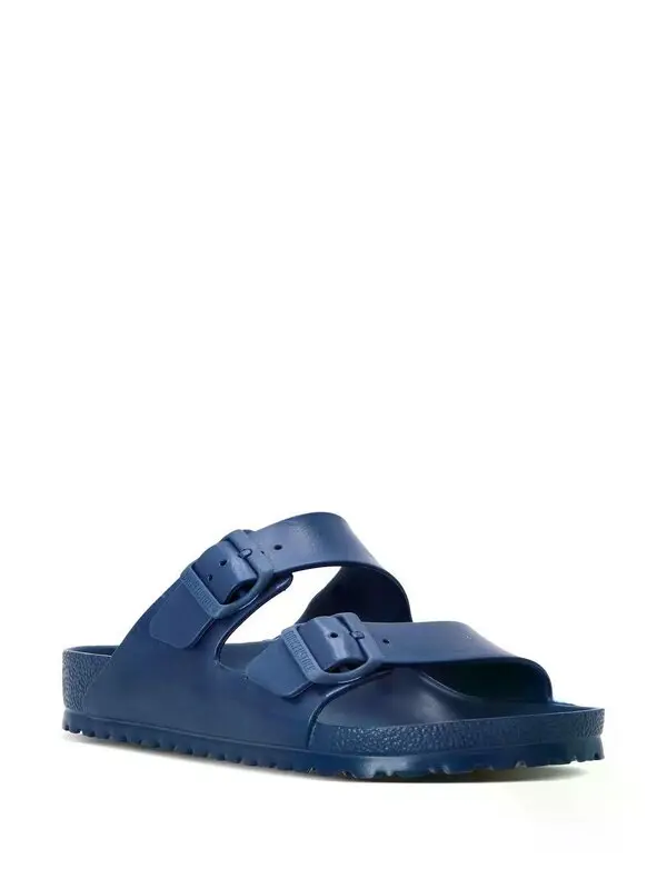 BIRKENSTOCK Arizona Buckle-detail Slides - Blue