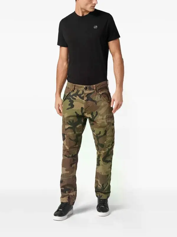 Philipp Plein Camouflage Cargo Trousers