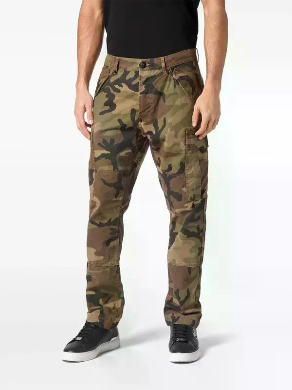 Philipp Plein Camouflage Cargo Trousers