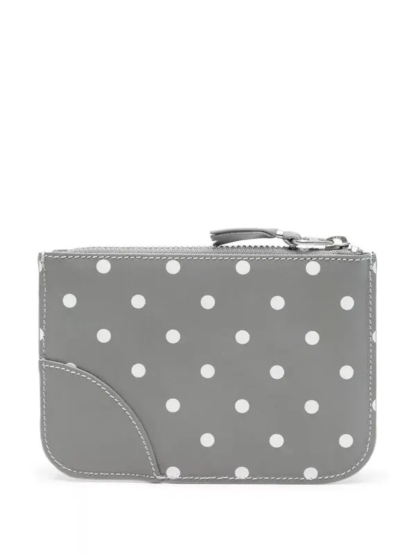 Comme Des Garçons Polka Dot Printed Calf Leather - Grey