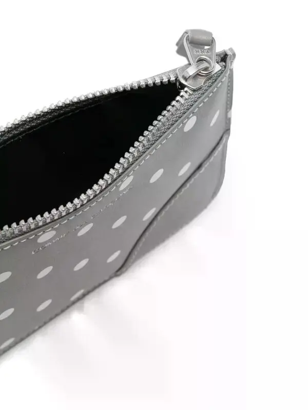 Comme Des Garçons Polka Dot Printed Calf Leather - Grey