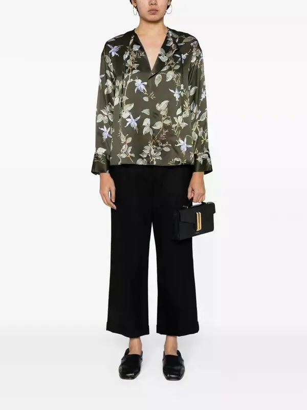 Vince Bellflower Silk Blouse