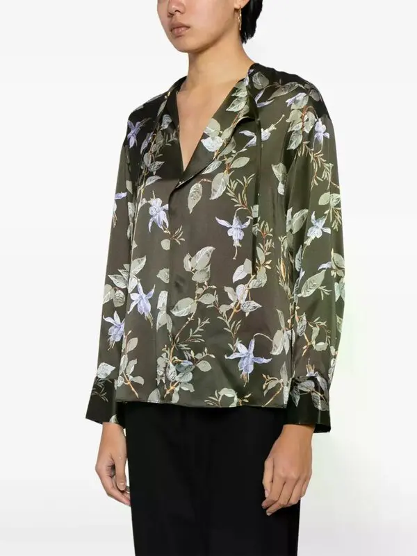 Vince Bellflower Silk Blouse