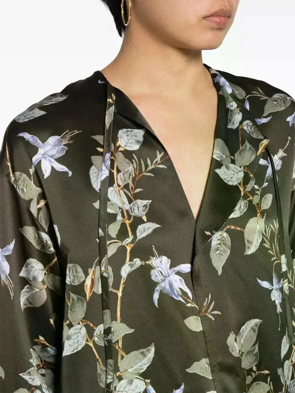 Vince Bellflower Silk Blouse