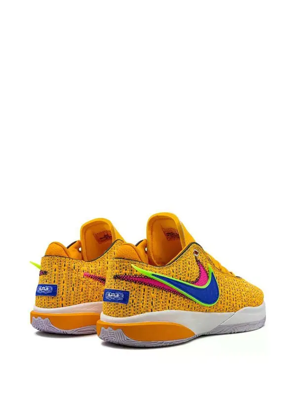 Nike Lebron 20 Laser Orange Sneakers - Yellow