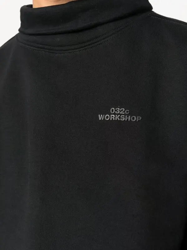 032C Roll-neck Logo-print Sweatshirt