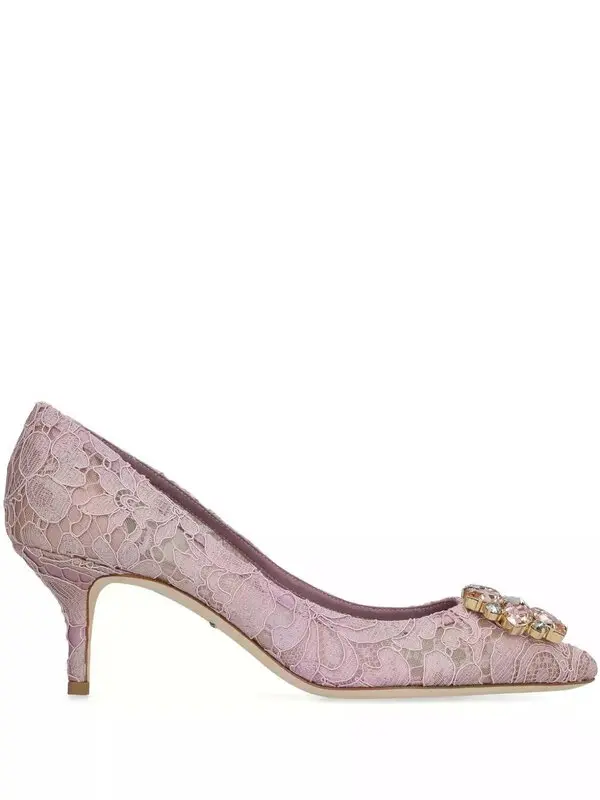 Dolce & Gabbana Bellucci Rainbow Lace Pumps - Pink