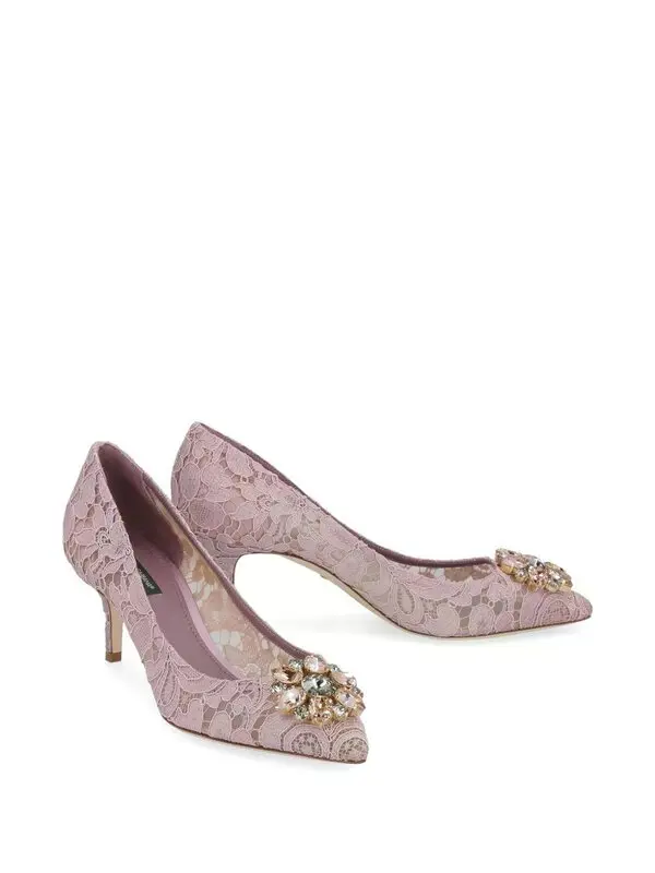 Dolce & Gabbana Bellucci Rainbow Lace Pumps - Pink