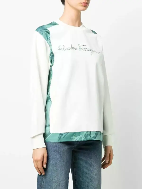 FERRAGAMO Embroidered Logo Sweatshirt
