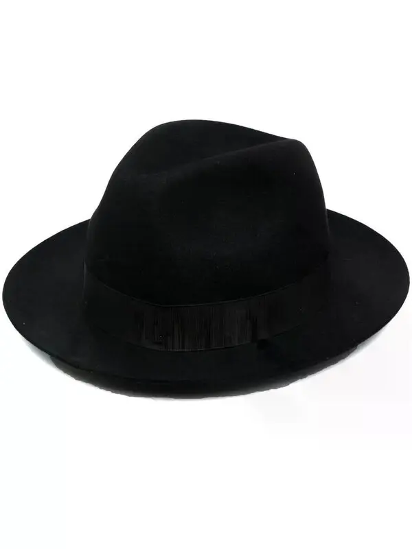 Borsalino Monica Felt Fedora Hat - Black