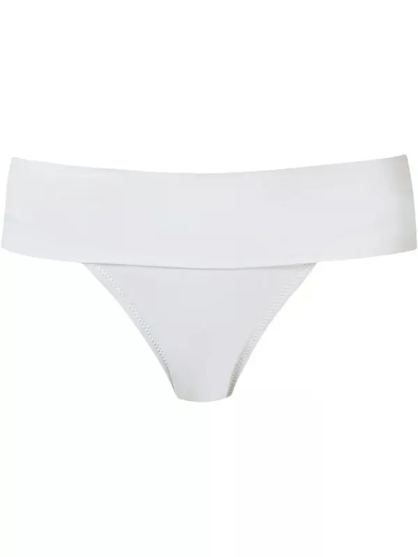 AMIR SLAMA Foldover Bikini Bottom - White