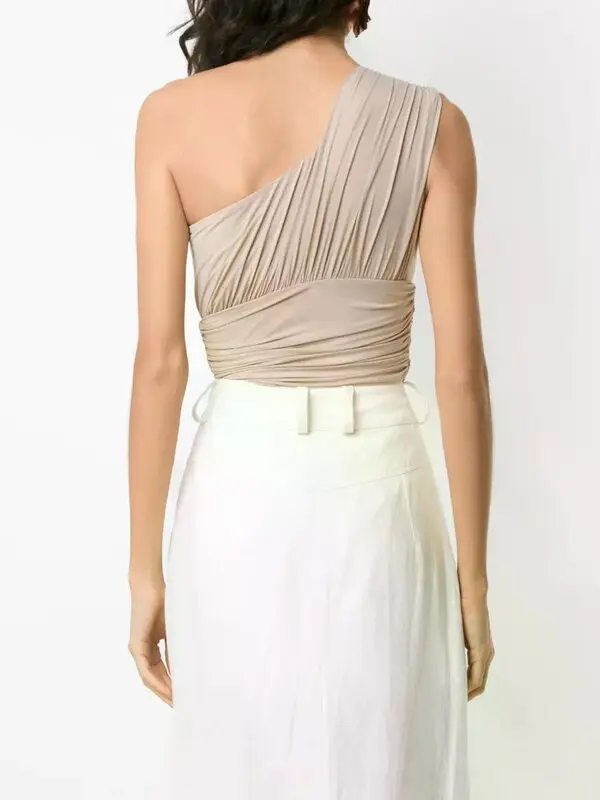 AMIR SLAMA Ruched Panel Body Top
